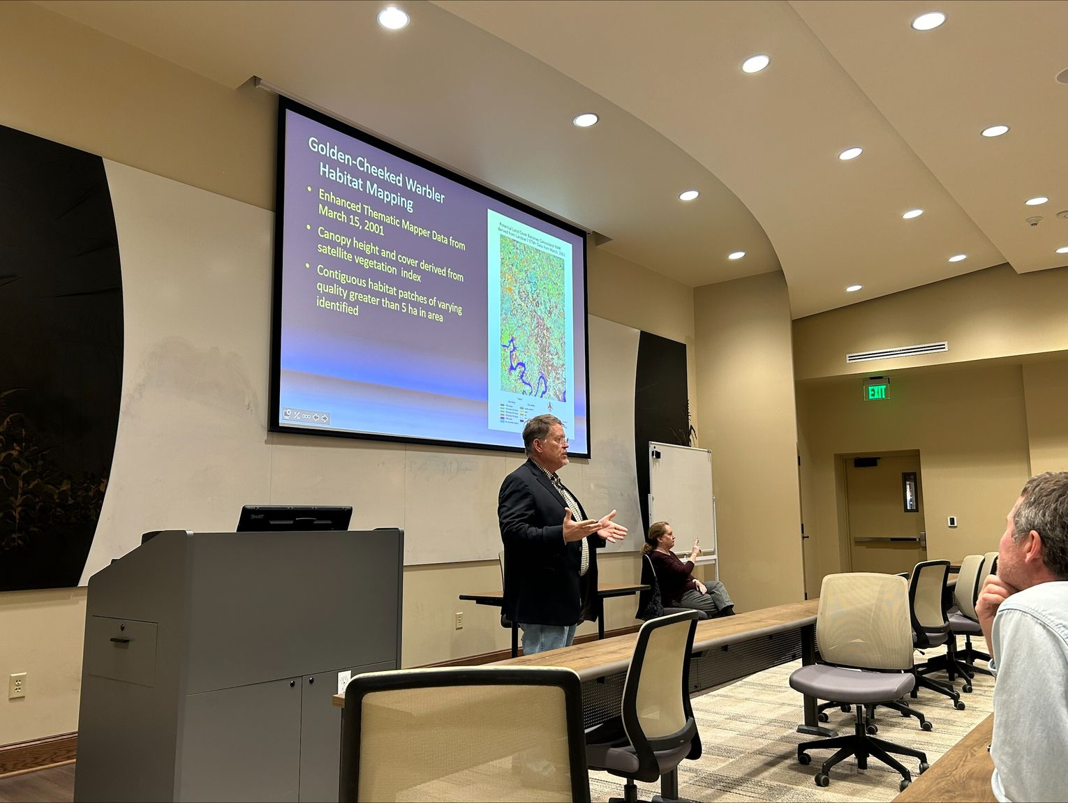Dr. Joseph White visits Tarleton to talk about the habitats