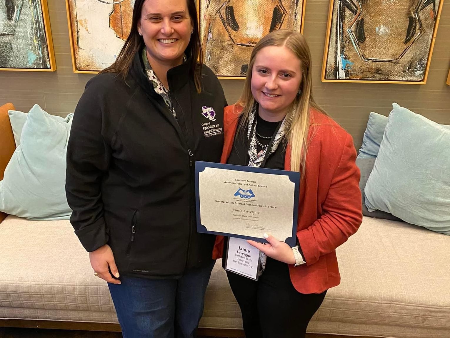 Jamie Lavergne wins the undergraduate division with research conducted ...